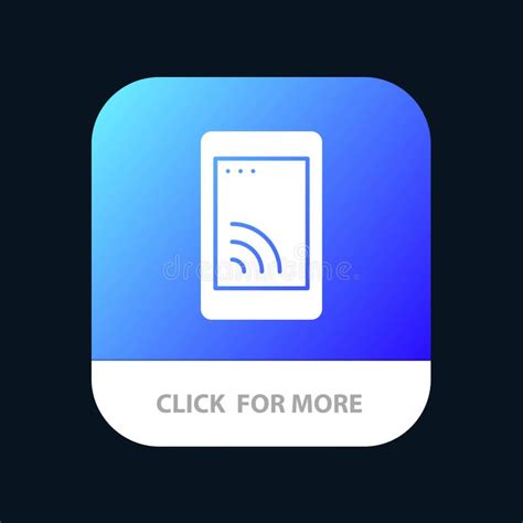 Mobile Cell Wifi Service Mobile App Button Android And Ios Glyph