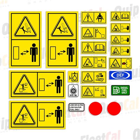 Case Cx Excavator Safety Decal Set Iso Version Truck And Equipment Decals