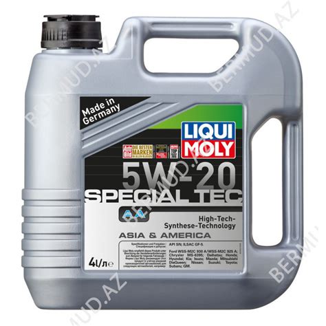 Sintetik mühərrik yağı Liqui Moly Special Tec AA 5W-20 4litr Bakıda ...