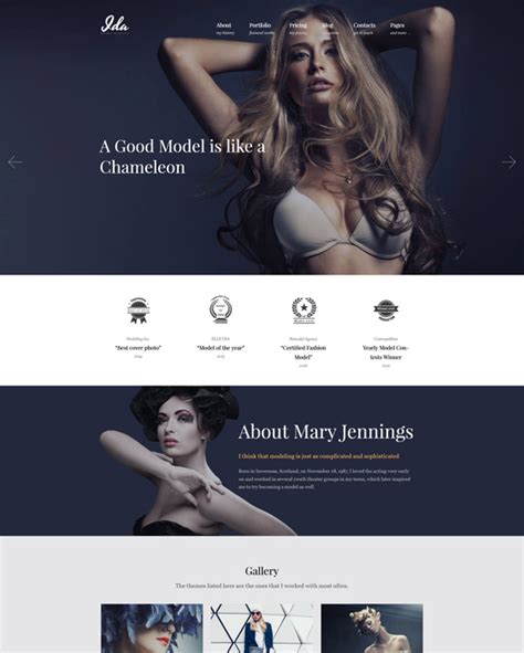 8 Of The Best Wordpress Themes For Models And Modeling Agencies