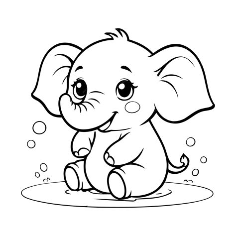 Linda Página Para Colorear De Ilustración Vectorial Kawaii Para Niños