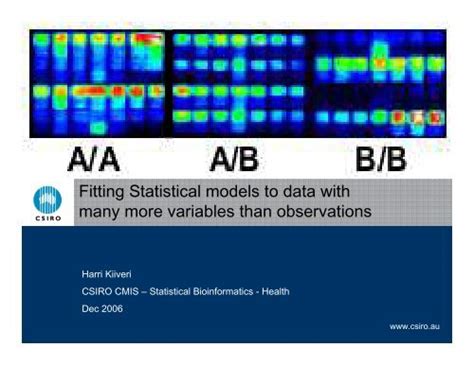 Fitting Statistical Models To Data With Many More Variables Than