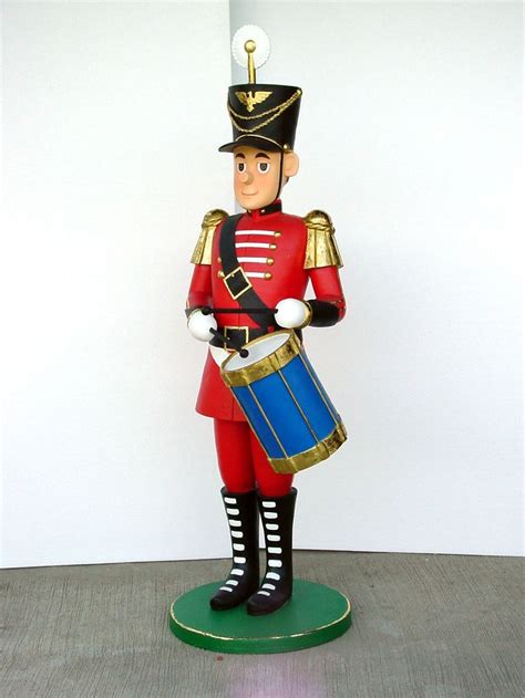 Nutcracker Drummer Tin Soldier Life Size Statue 5 5 Ft Christmas
