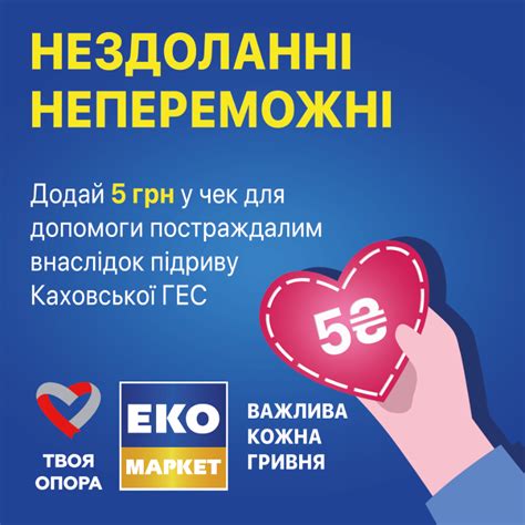 Гуманітарна допомога з ЕКО МАРКЕТ Благодійний фонд «Твоя опора