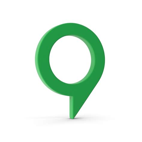 Premium Photo 3D Rendering Realistic Green Location Map Pin GPS