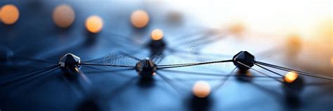 Abstract Network Connection Concept Showing Nodes And Links Representing Digital Communication