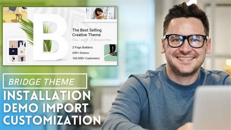 how to install and demo import bridge wordpress theme full