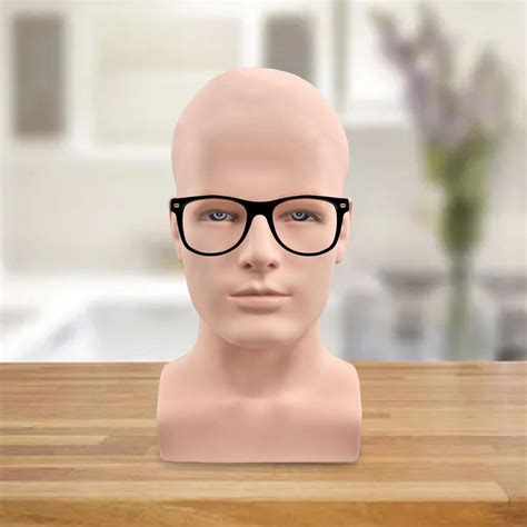 Male Mannequin Head Display Stand Show Head Bust Professional Male