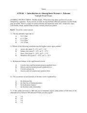 ATM60 Sample Final15 Pdf Name ATM 60 Introduction To Atmospheric