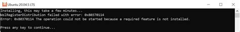 Solved Wslregisterdistribution Failed With Error X Cyberithub