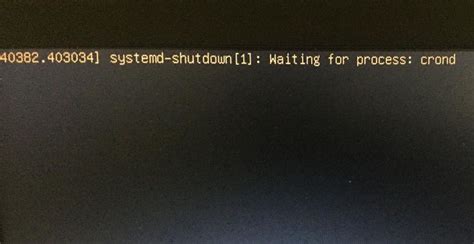 Fix Slow Shutdown Systemd Shutdown 1 Waiting For Process Crond