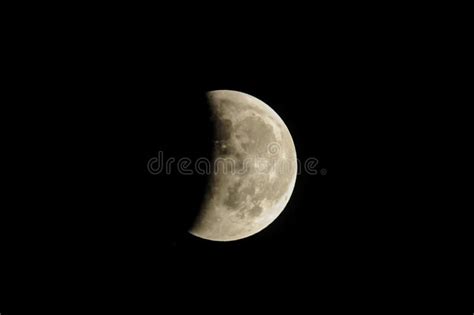 Partial Eclipse Of The Moon Stock Image Image Of Earth Night 347505663