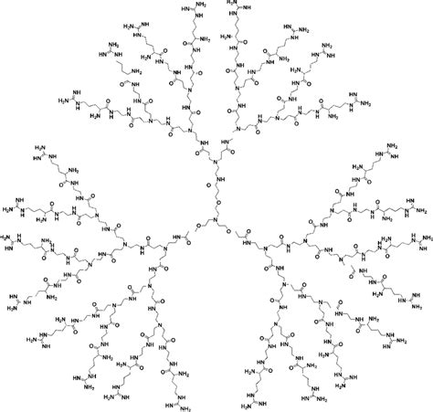 Chemical Structure Of An Arginine Terminated Tea Core Pamam Dendrimer Download Scientific
