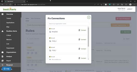 Respond Module Fixing A Broken Connection Saas Alerts