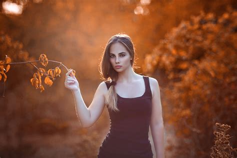 Bare Shoulders Looking At Viewer Black Dress 500px Women Outdoors