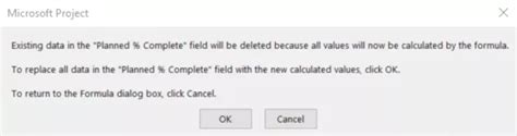 Creating And Understanding A Custom Planned Complete” Field In Microsoft Project Projectlink