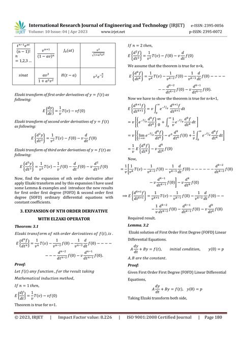 Solution Of Ordinary Differential Equation With Initial Condition Using New Elzaki Transform Pdf