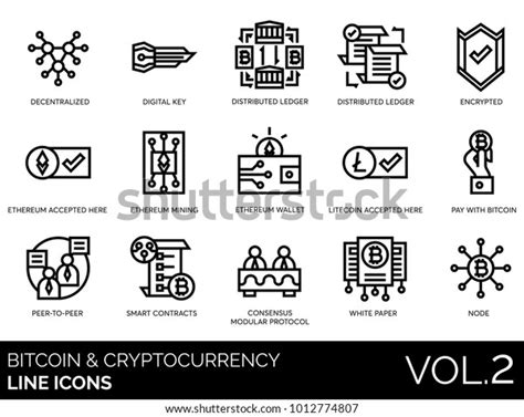 decentralized digital key distributed ledger encrypted stock vector