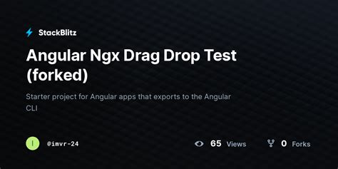 Angular Ngx Drag Drop Test Forked Stackblitz