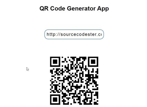 Qr Code Generator App Using Htmlandcss In Vanillajs With Source Code Sourcecodester