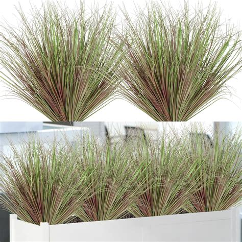 Artificial Grass Plants Outdoor 20 Bundles Fake Wheat Grass Uv