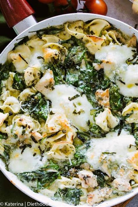 Easy Creamy Chicken Pesto Tortellini