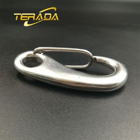 Stainless Steel Oval Snap Hook Carabiner Clips Spring Gate Snap