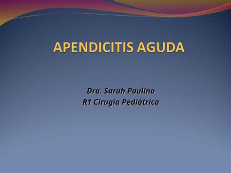 Ppt Apendicitis Aguda Presentación Dokumen Tips