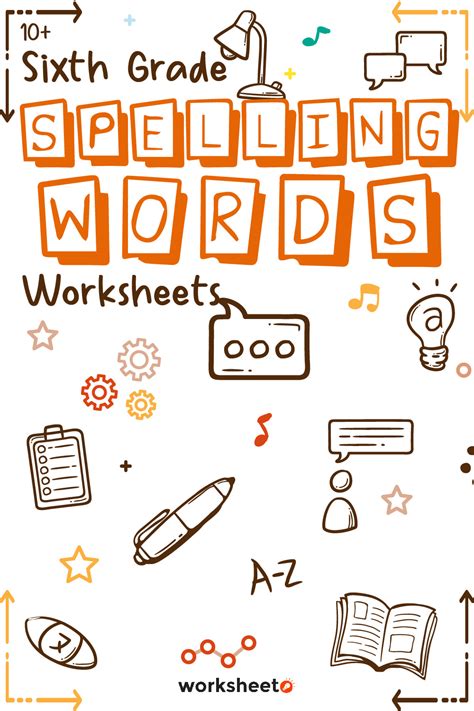 17 Sixth Grade Spelling Words Worksheets Free Pdf At