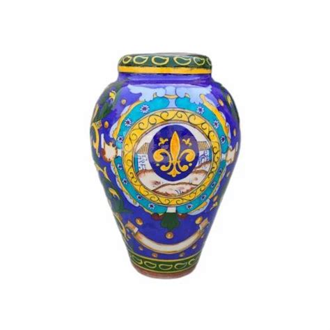 Handicraft Multicolor Rn Blue Art Potteries Blue Pottery Italian Style