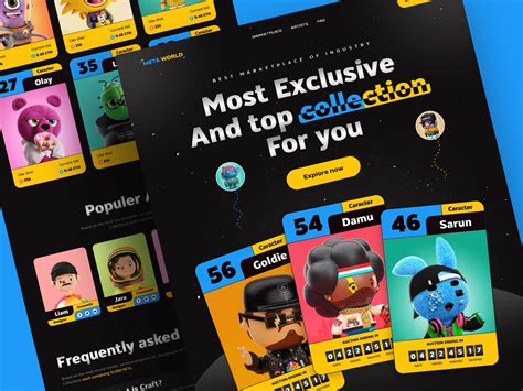 Nft Landing Page Website Design On Behance