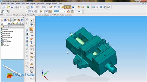 Machine Vice Assembly Assembly Solid Edge HD Video YouTube