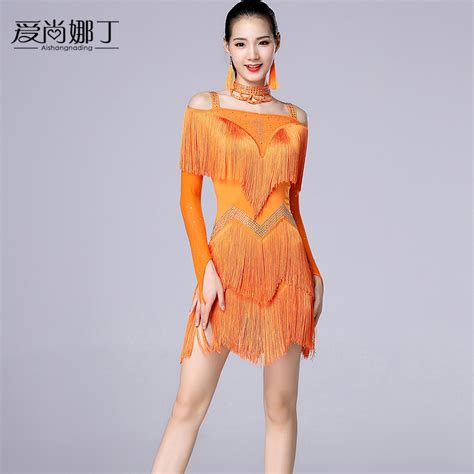 爱尚娜丁拉丁舞出服：💃专业比赛性感流苏连衣裙，让你成为舞台焦点！ 拉丁舞演出服 淘宝好物网