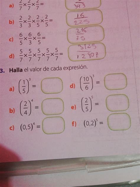Halla El Valor De Cada Expresion De Acuerdo Con Los Valores Que Se
