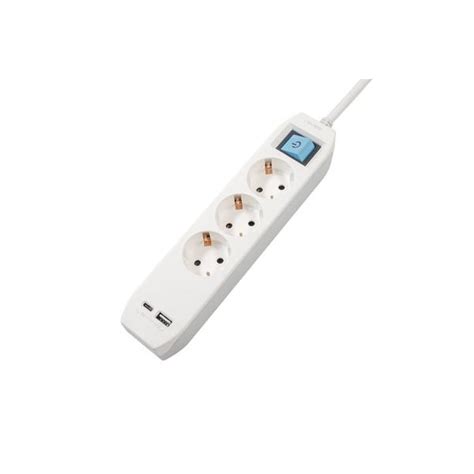 Удължител Spacer Schuko X 3 връзка чрез Schuko T Type C X1 Usb X