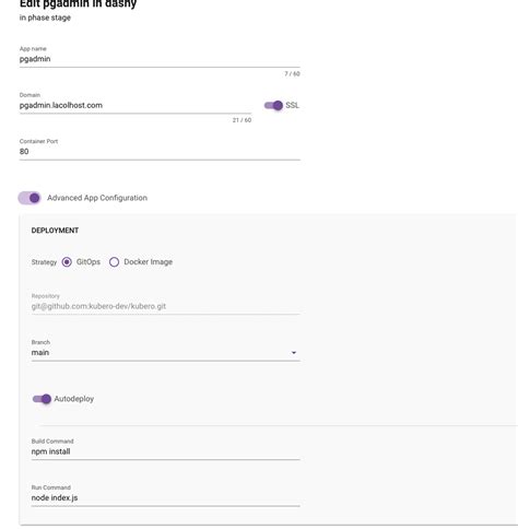 Deployment Strategy Toggle Button · Issue 143 · Kubero Devkubero · Github