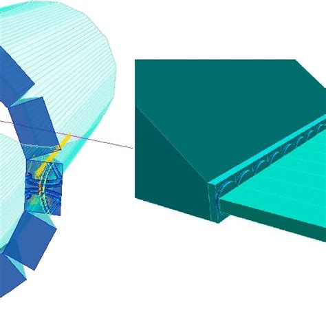 On The Left Is A Full Geant4 Simulation Of The Current Baseline Design