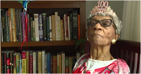 African American Woman Celebrates 100th Birthday Spills Secret To Her