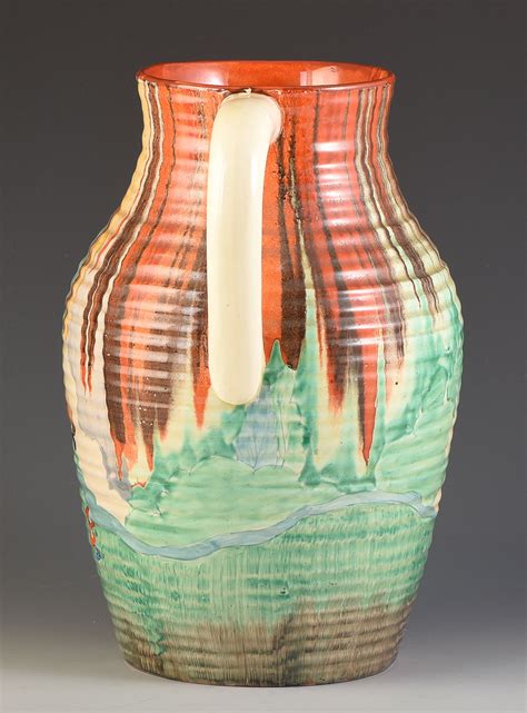 Clarice Cliff Forest Glen Lotus Jug C 1935