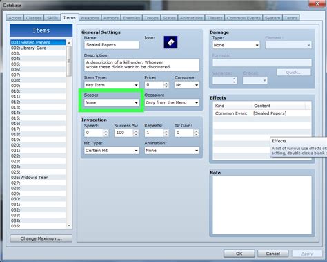 Bypass Actor Choice When Using A Certain Item Rpg Maker Forums
