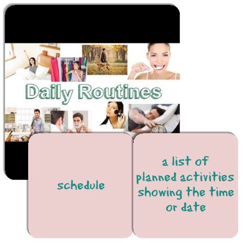 Daily Routines Match The Memory Daily Routines Match The Memory