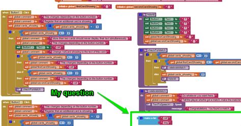Ai2 Inventor Forum News Help With Memory Matching Game