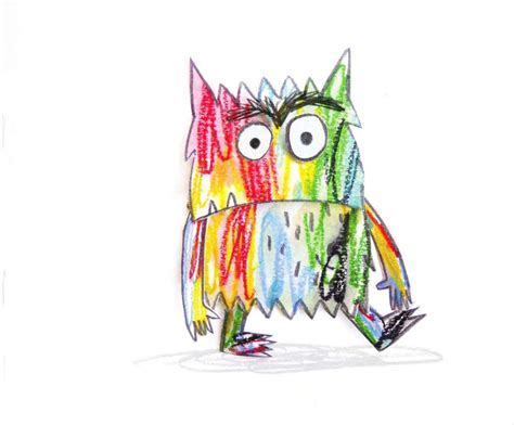 Monstruo De Colores Para Imprimir