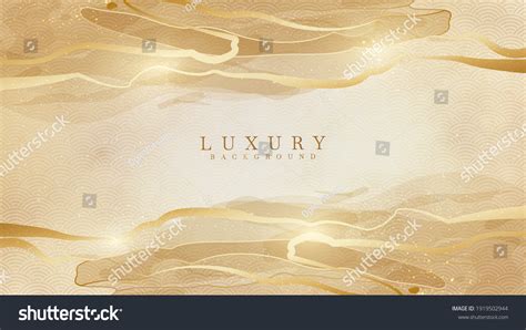 Elegant Abstract Gold Background Shiny Elements Stock Vector Royalty