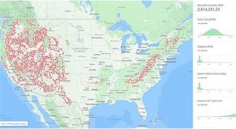 Map Of Hydroelectric Plants In The United States