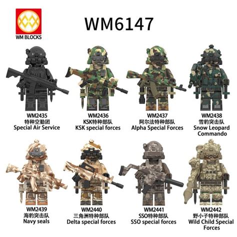 Army Military Delta Special Forces Wm2440 Minifigures Brixtoy
