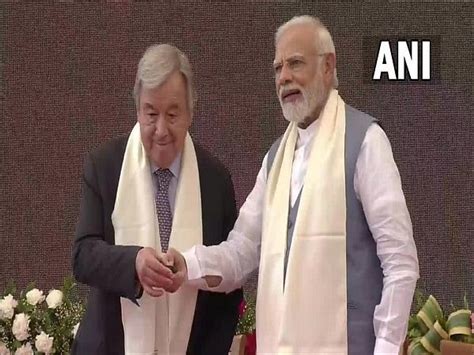 Prime Minister Modi UN Secretary General Guterres Launch Mission LiFE