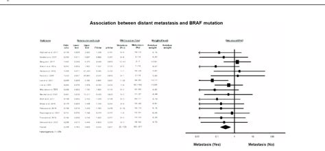 Braf Mutation And Distant Metastasis Forest Plot Download
