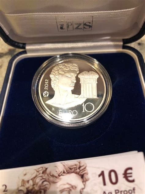 Italia 10 Euro 2012 Proof Michelangelo Buonarroti Catawiki