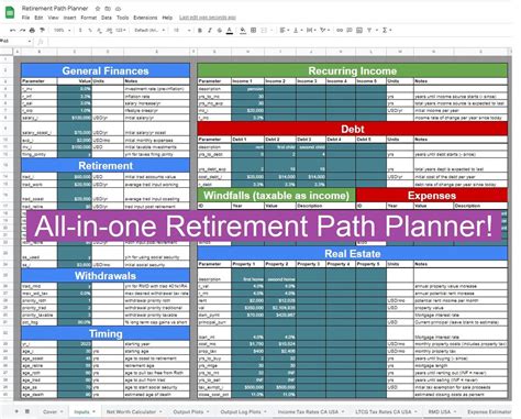Retirement Planner V21 All In One Retirement Financial Planning